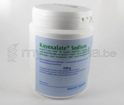 Pharmacie Meysen SPRL 3990 Peer : Home > KAYEXALATE NA 450 G