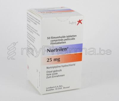 BVBA apotheek Patrick Meysen 3990 Peer : Welkom > NORTRILEN 25 MG 50 TABL