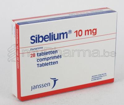BVBA apotheek Patrick Meysen 3990 Peer : Welkom > SIBELIUM 10 MG 28 TABL