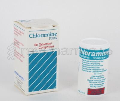 BVBA apotheek Patrick Meysen 3990 Peer : CHLORAMINE 250 MG 60 TABL