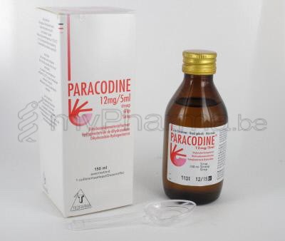 BVBA apotheek Patrick Meysen 3990 Peer : Welkom > PARACODINE 150 ML SIROOP