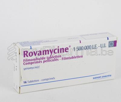 BVBA apotheek Patrick Meysen 3990 Peer : ROVAMYCINE 500 MG 16 TABL
