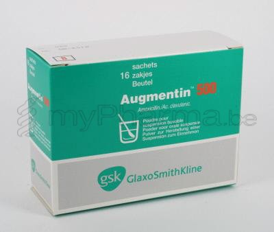 BVBA apotheek Patrick Meysen 3990 Peer : AUGMENTIN 500 MG 16 ZAKJES