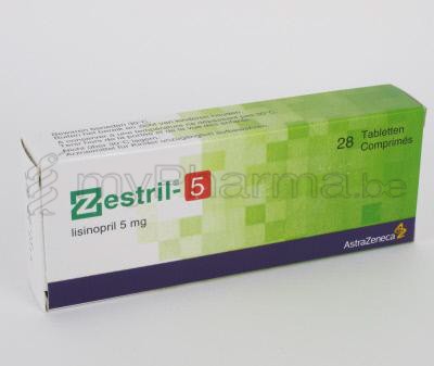 BVBA apotheek Patrick Meysen 3990 Peer : Welkom > ZESTRIL 5 MG 28 TABL