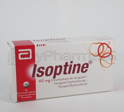 BVBA apotheek Patrick Meysen 3990 Peer : ISOPTINE 40 MG 50 TABL