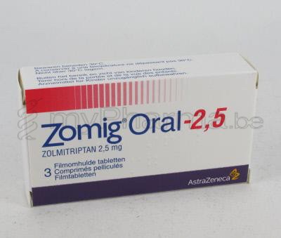 BVBA apotheek Patrick Meysen 3990 Peer : ZOMIG 2,5 MG 3 TABL