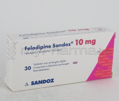 BVBA apotheek Patrick Meysen 3990 Peer : FELODIPINE SANDOZ 10 MG 30 TABL