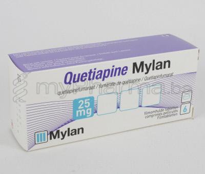 BVBA apotheek Patrick Meysen 3990 Peer : QUETIAPINE MYLAN 25 MG 6 TABL