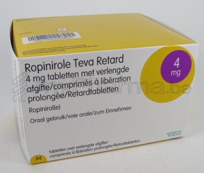 BVBA apotheek Patrick Meysen 3990 Peer : ROPINIROL TEVA 4 MG 84 TABL ...