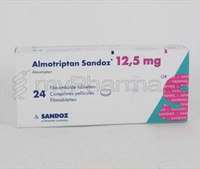 Apotheek Meysen Peer 3990 Peer : Welkom > ALMOTRIPTAN SANDOZ 12,5 MG 24 ...