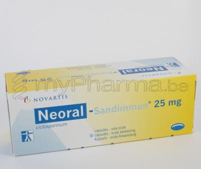 BVBA apotheek Patrick Meysen 3990 Peer : Welkom > NEORAL-SANDIMMUN 25 ...