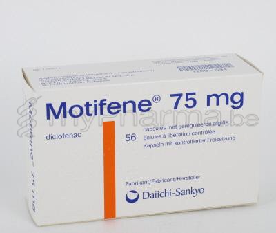 BVBA apotheek Patrick Meysen 3990 Peer : MOTIFENE 75 MG 56 CAPS