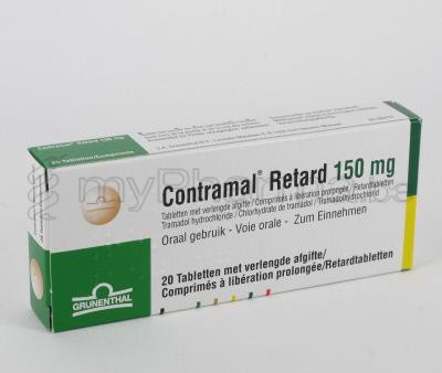 BVBA apotheek Patrick Meysen 3990 Peer : CONTRAMAL RETARD 150 MG 20 TABL