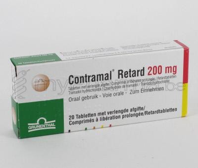 BVBA apotheek Patrick Meysen 3990 Peer : CONTRAMAL RETARD 200 MG 20 TABL