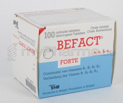 Pharmacie Meysen SPRL 3990 Peer : Home > BEFACT FORTE 100 COMP