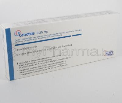 BVBA apotheek Patrick Meysen 3990 Peer : CETROTIDE 0,25 MG 1 ...