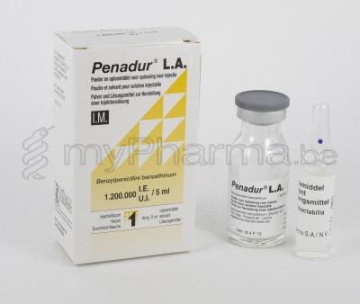 BVBA apotheek Patrick Meysen 3990 Peer : PENADUR LA 1.200.000UI/5ML 1 ...