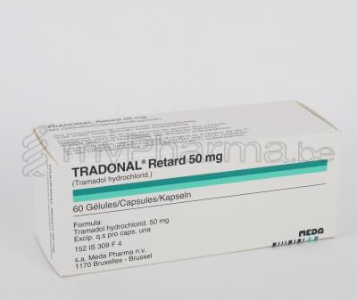 BVBA apotheek Patrick Meysen 3990 Peer : TRADONAL RETARD 50 MG 60 CAPS