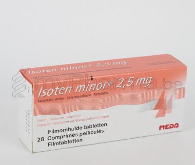 Pharmacie Meysen SPRL 3990 Peer : Home > ISOTEN MINOR 2,5 MG 28 COMP
