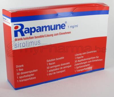 Pharmacie Meysen SPRL 3990 Peer : RAPAMUNE 1MG/ML 60 ML SOL BUVABLE