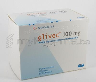 BVBA apotheek Patrick Meysen 3990 Peer : Welkom > GLIVEC 100 MG 120 CAPS