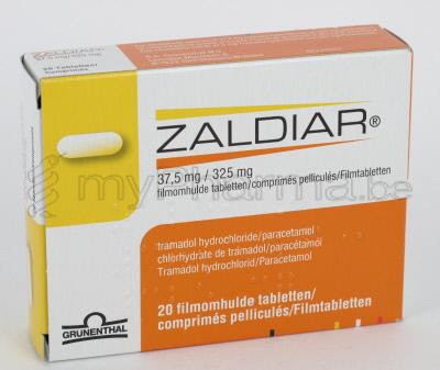 BVBA apotheek Patrick Meysen 3990 Peer : ZALDIAR 37,5 MG/325 MG 20 TABL