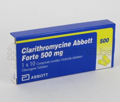 BVBA apotheek Patrick Meysen 3990 Peer : CLARITHROMYCINE FORTE ABBOTT ...