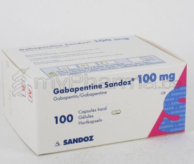 BVBA apotheek Patrick Meysen 3990 Peer : GABAPENTINE SANDOZ 100 MG 100 CAPS