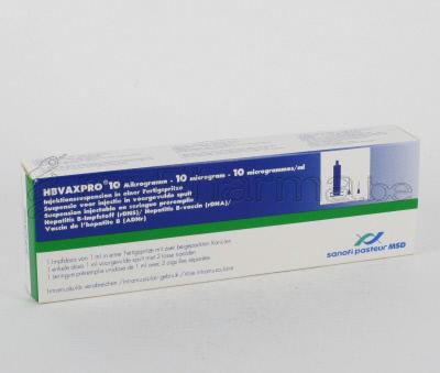 BVBA apotheek Patrick Meysen 3990 Peer : HBVAXPRO VACCIN 10MCG/ML 1 DOSIS