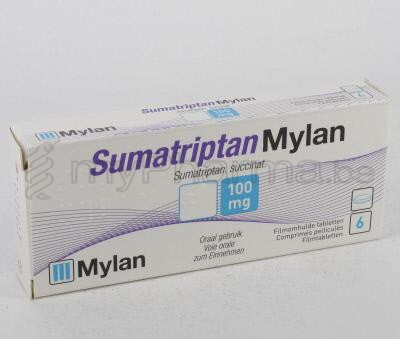 Apotheek Meysen Peer 3990 Peer : Welkom > SUMATRIPTAN MYLAN 100 MG 6 TABL