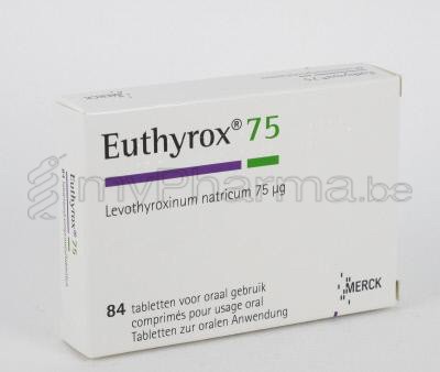 Pharmacie Meysen SPRL 3990 Peer : EUTHYROX 75 MCG 84 COMP