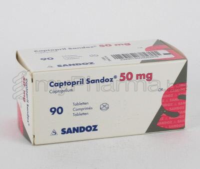 BVBA apotheek Patrick Meysen 3990 Peer : CAPTOPRIL SANDOZ 50 MG 90 TABL