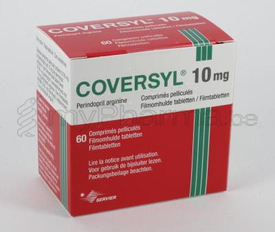 BVBA apotheek Patrick Meysen 3990 Peer : Welkom > COVERSYL 10 MG 60 TABL
