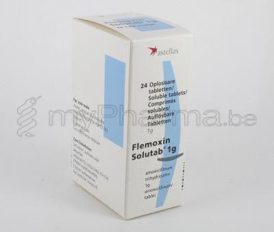 BVBA apotheek Patrick Meysen 3990 Peer : FLEMOXIN SOLUTAB 1 G 24 TABL