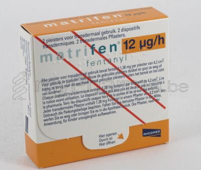 BVBA apotheek Patrick Meysen 3990 Peer : MATRIFEN 12 MCG 2 PLEISTERS