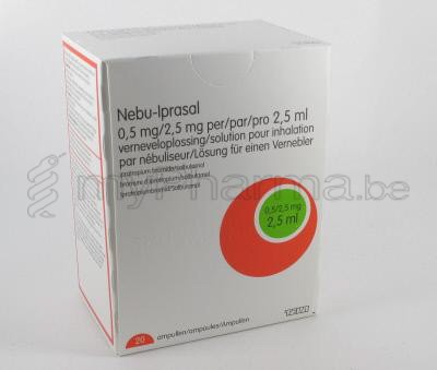 Pharmacie Meysen SPRL 3990 Peer : Home > NEBU-IPRASAL 0,5MG/2,5MG/VIAL ...
