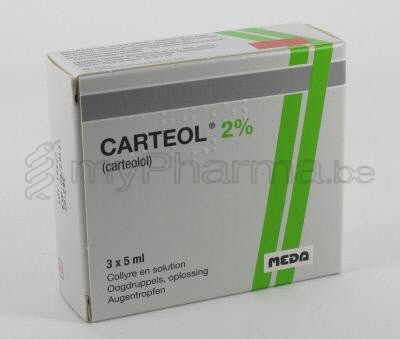BVBA apotheek Patrick Meysen 3990 Peer : CARTEOL 2% 3 X 5 ML OOGDRUPPELS