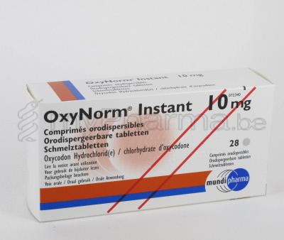 Pharmacie Meysen SPRL 3990 Peer : Home > OXYNORM INSTANT 10 MG 28 COMP