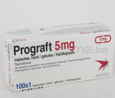 BVBA apotheek Patrick Meysen 3990 Peer : PROGRAFT 5 MG 100 CAPS