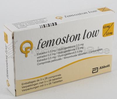 BVBA apotheek Patrick Meysen 3990 Peer : FEMOSTON LOW 0,5MG/2.5MG 3X28 TABL