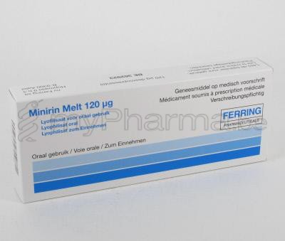 BVBA apotheek Patrick Meysen 3990 Peer : Welkom > MINIRIN MELT 120 MCG ...