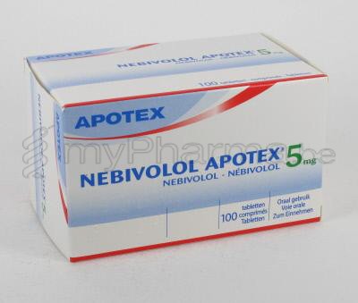 BVBA apotheek Patrick Meysen 3990 Peer : NEBIVOLOL APOTEX 5 MG 100 TABL