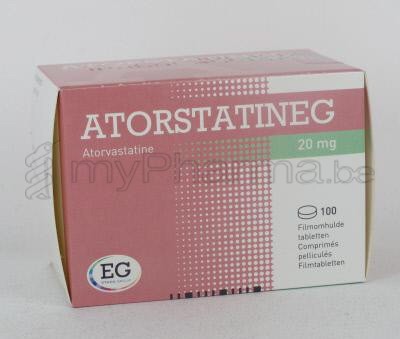 BVBA apotheek Patrick Meysen 3990 Peer : Welkom > ATORVASTATIN EG 20 MG ...