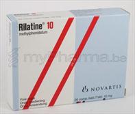 BVBA apotheek Patrick Meysen 3990 Peer : RILATINE 10 MG 20 TABL