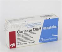 BVBA apotheek Patrick Meysen 3990 Peer : CLARINASE 120/5 REPETABS 14 TABL