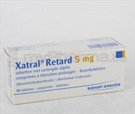 BVBA apotheek Patrick Meysen 3990 Peer : XATRAL RETARD 5 MG 56 TABL
