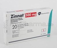 BVBA apotheek Patrick Meysen 3990 Peer : ZINNAT 500 MG 20 TABL