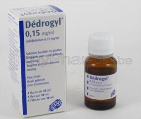 BVBA apotheek Patrick Meysen 3990 Peer : Welkom > DEDROGYL 0,15MG/ML 10 ...