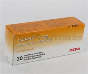 Pharmacie Meysen SPRL 3990 Peer : Home > LORAMET 1 MG 30 COMP