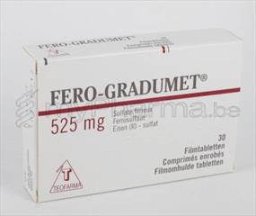 Pharmacie Meysen SPRL 3990 Peer : Home > FERO-GRADUMET 525 MG 30 COMP